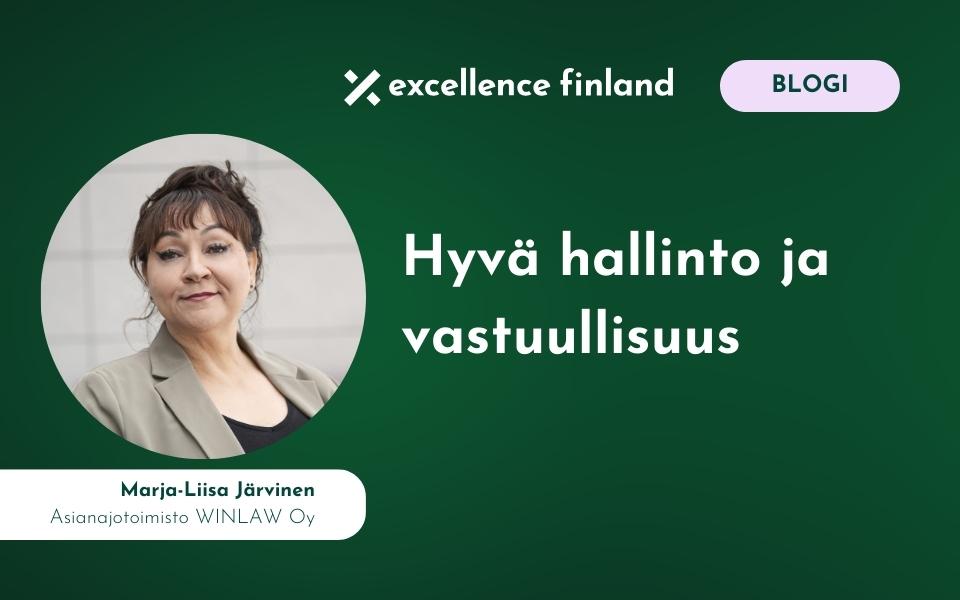 Hyvä hallinto ja vastuullisuus - Excellence Finland